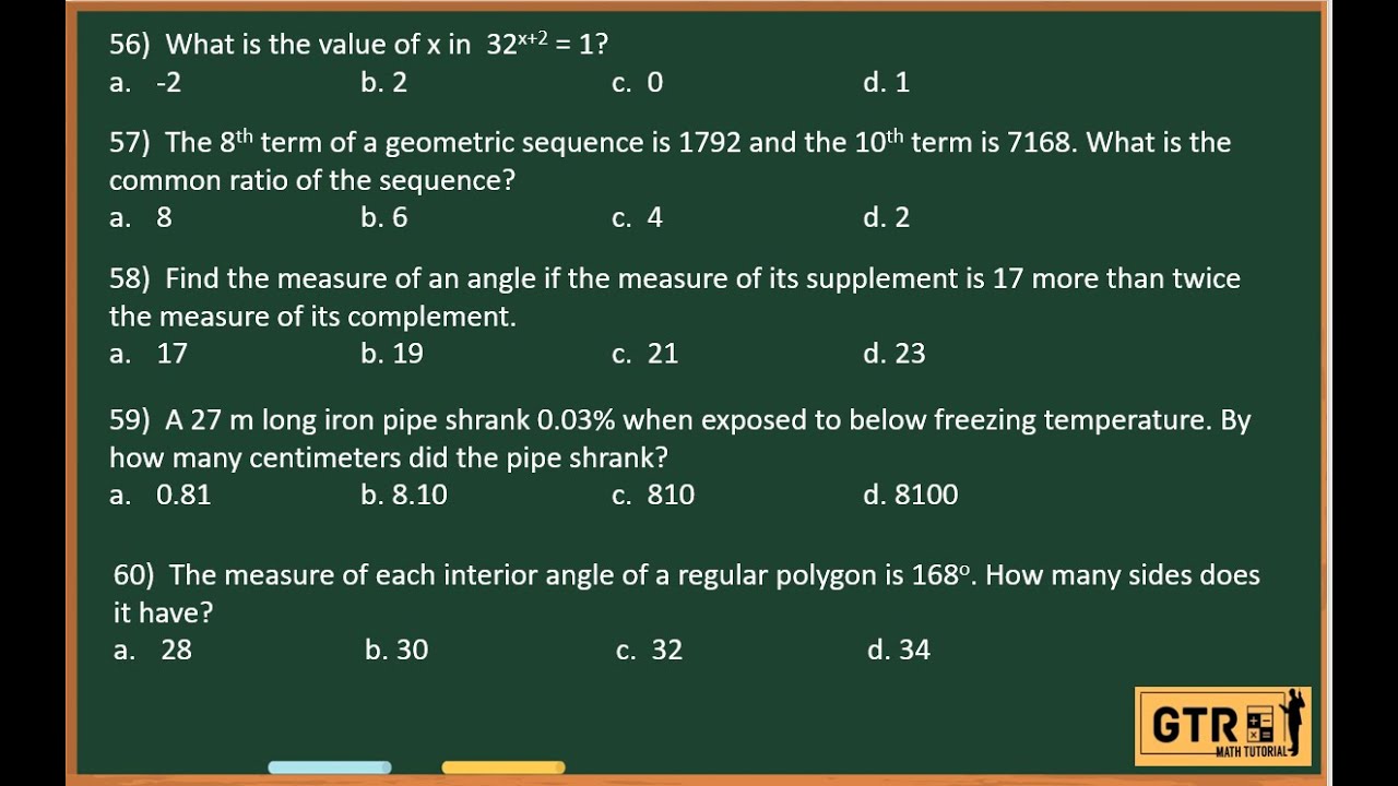 LET REVIEWER FOR MATH MAJORSHIP 2023 (56-60) - YouTube