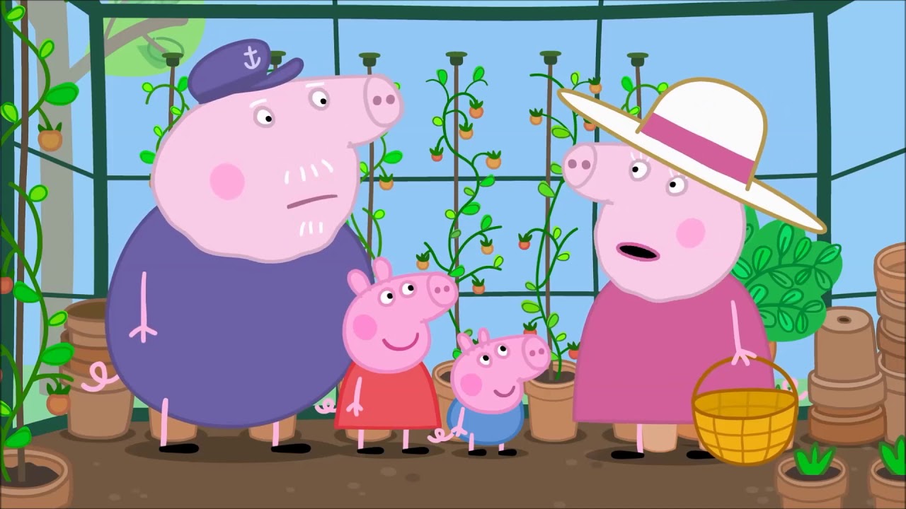 Peppa Pig Tomato Salad Grandpa Pig's Greenhouse - YouTube