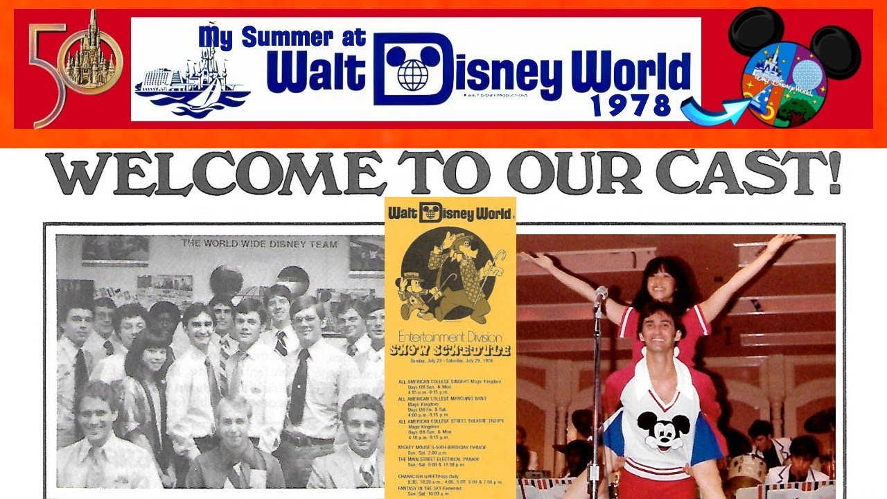 50 Years of WDW: My Summer Job at WALT DISNEY WORLD 1978 - YouTube