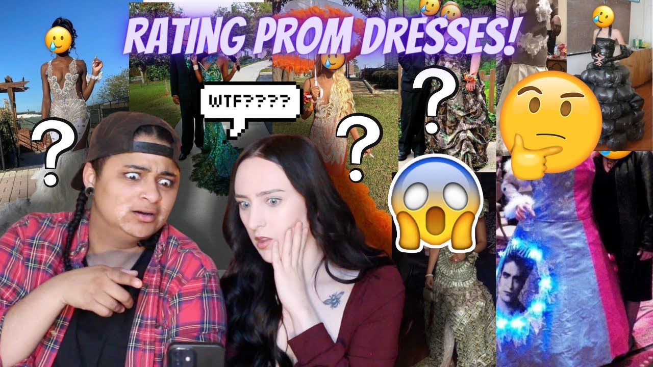 RATING OUTRAGEOUS PROM DRESSES *HILARIOUS* - YouTube
