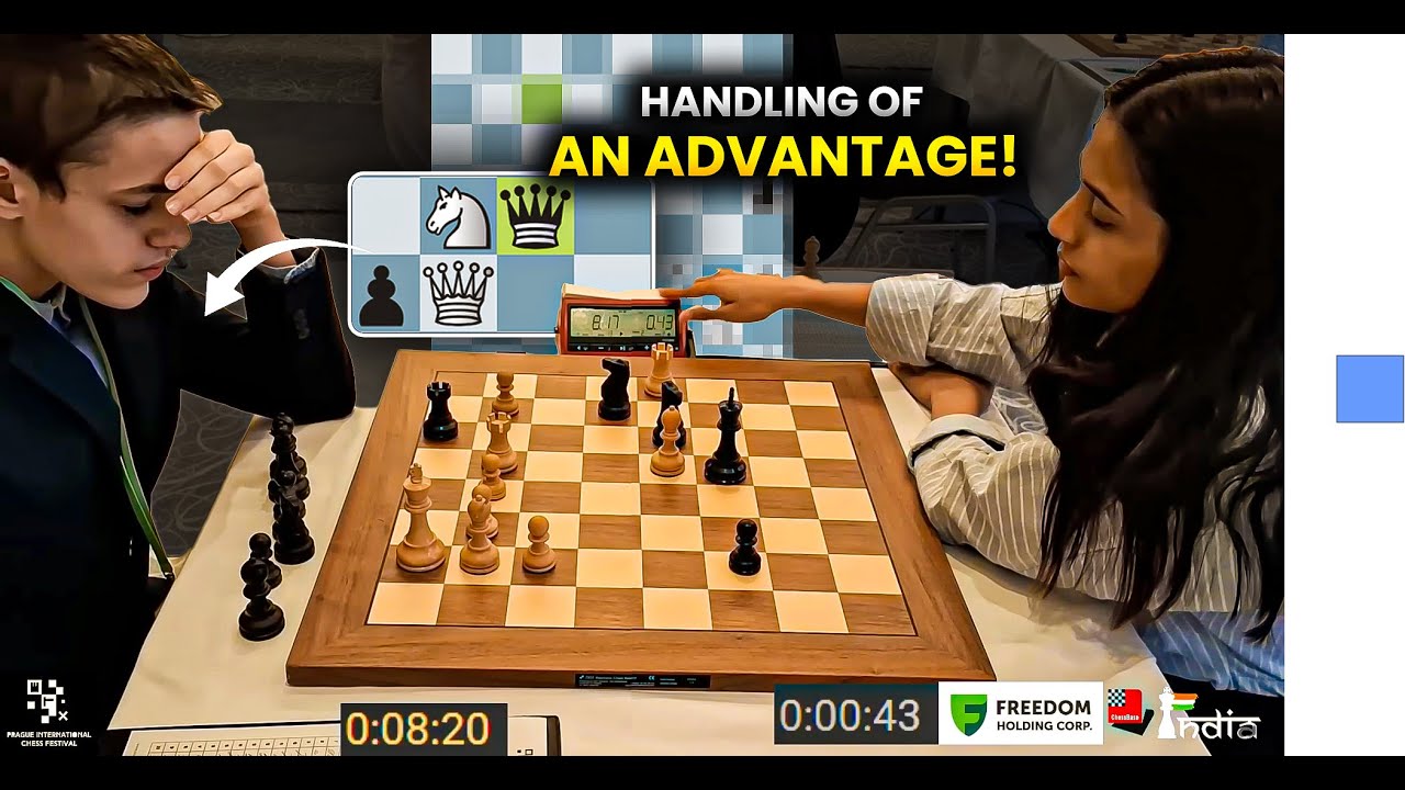 Finek Vaclav vs Divya Deshmukh | Masterful endgame play! | Prague Chess ...