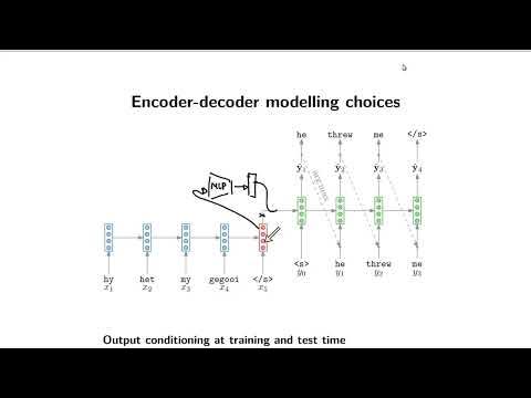 Encoder-decoder models in general (NLP817 10.3) - YouTube