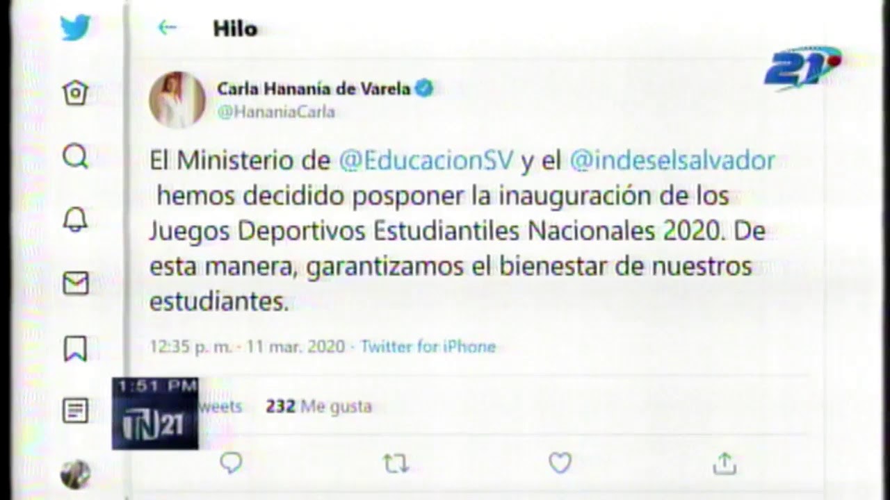 Ingrid Rendón te informa en la #EdiciónMedioDía de #Telenoticias21 este ...