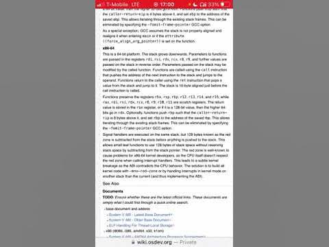 System V ABI x86-64 - YouTube
