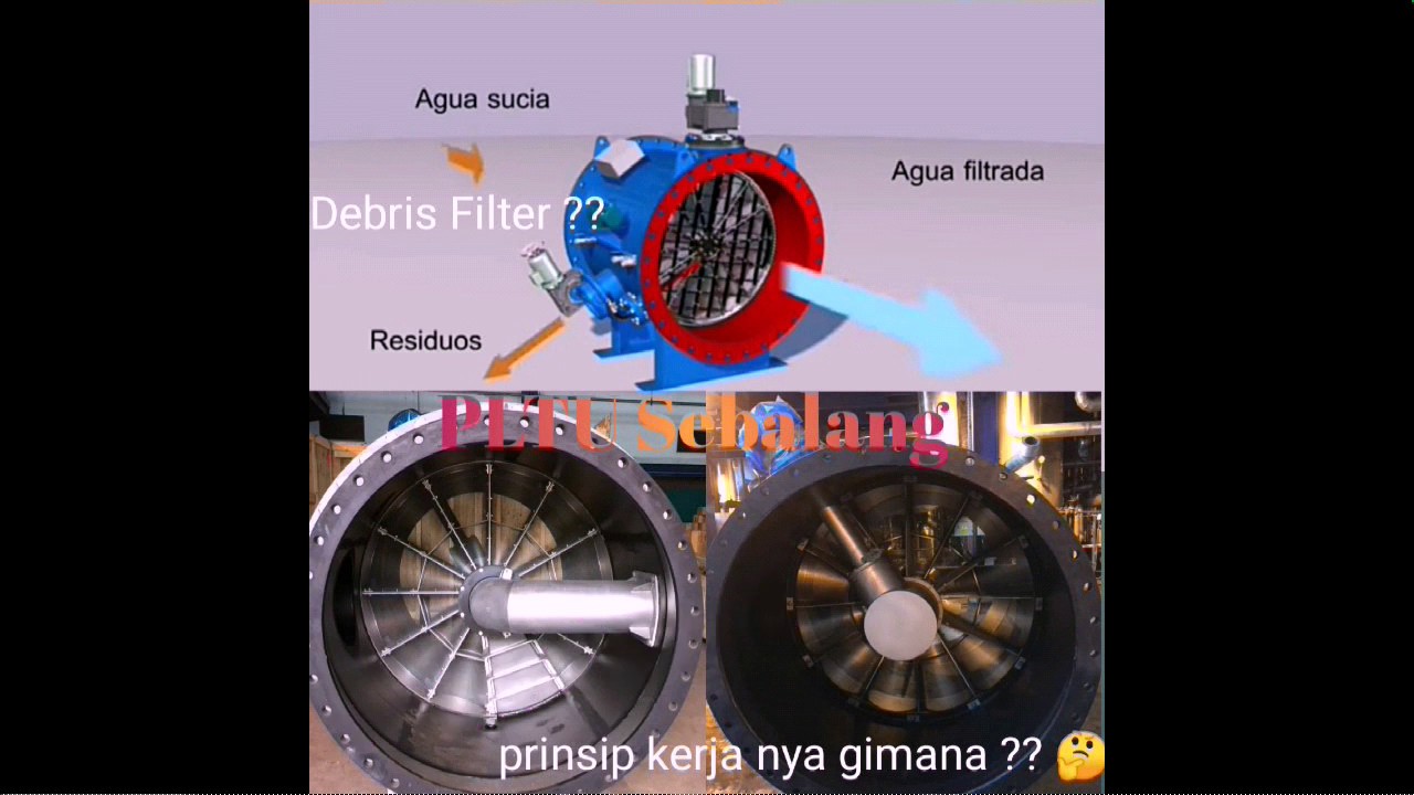 Solusi PLTU takut sampah , wajib pakai ini !! debris filter - YouTube