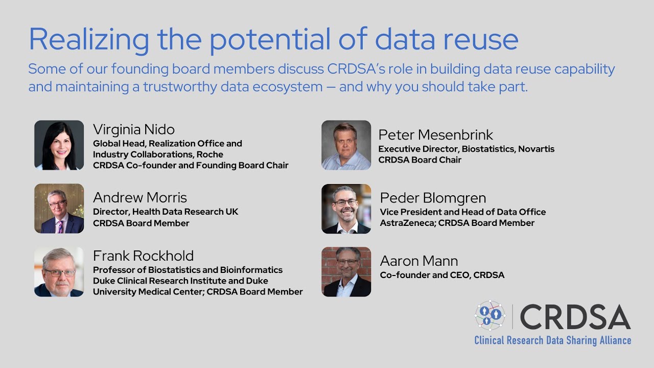 CRDSA Realizing the Potential of Data Reuse April 2024 - YouTube