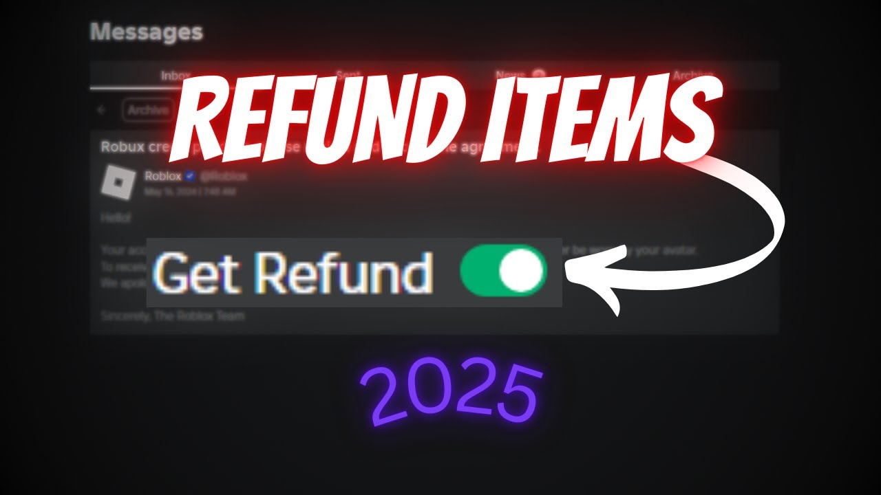 🤑How To Refund Items In Roblox (Working) - Get Your ROBUX Back *2025 ...
