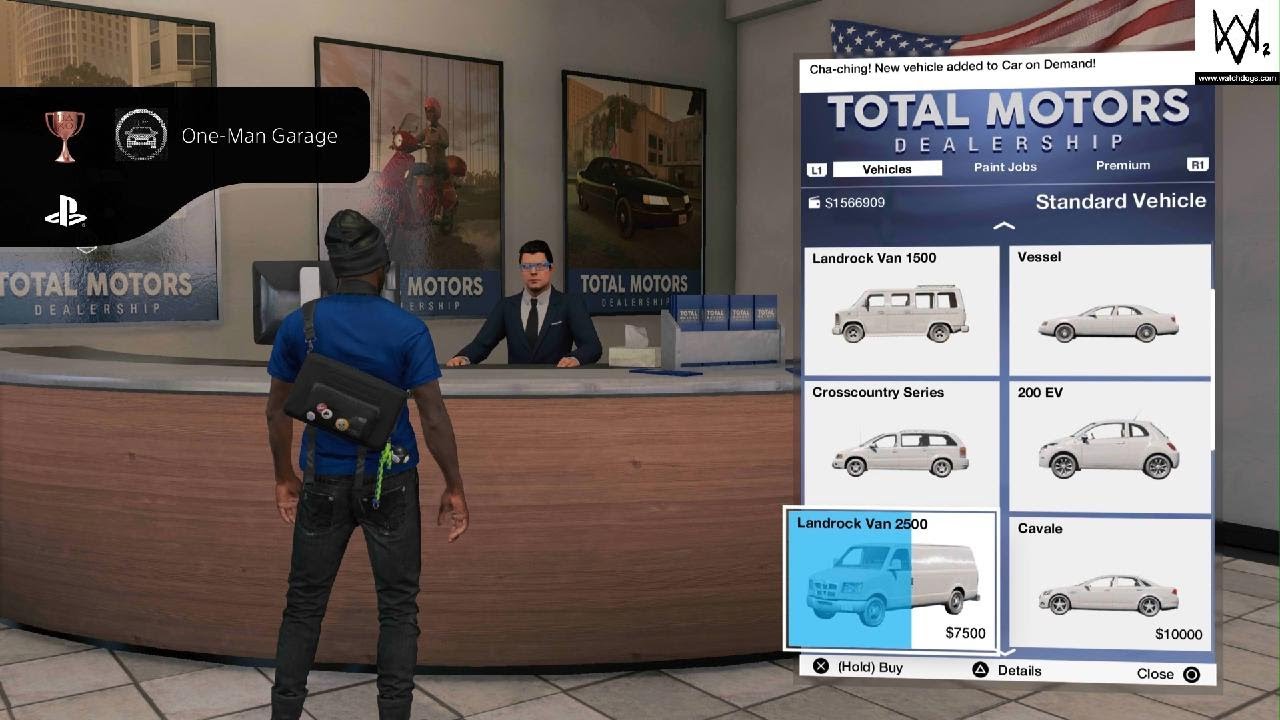 WATCH_DOGS 2 One-Man Garage - YouTube