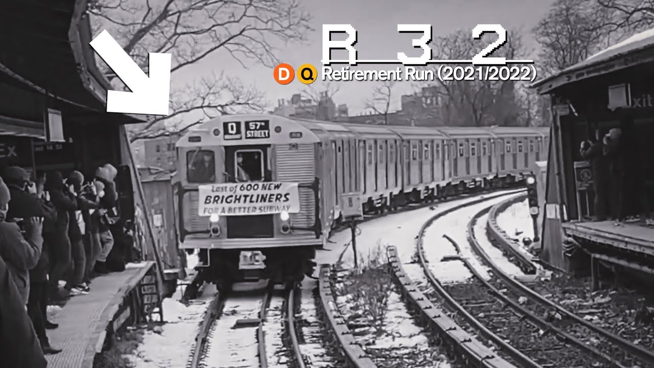 NYTM: R32 Retirement Run on the Ⓓ & Ⓠ Train - YouTube