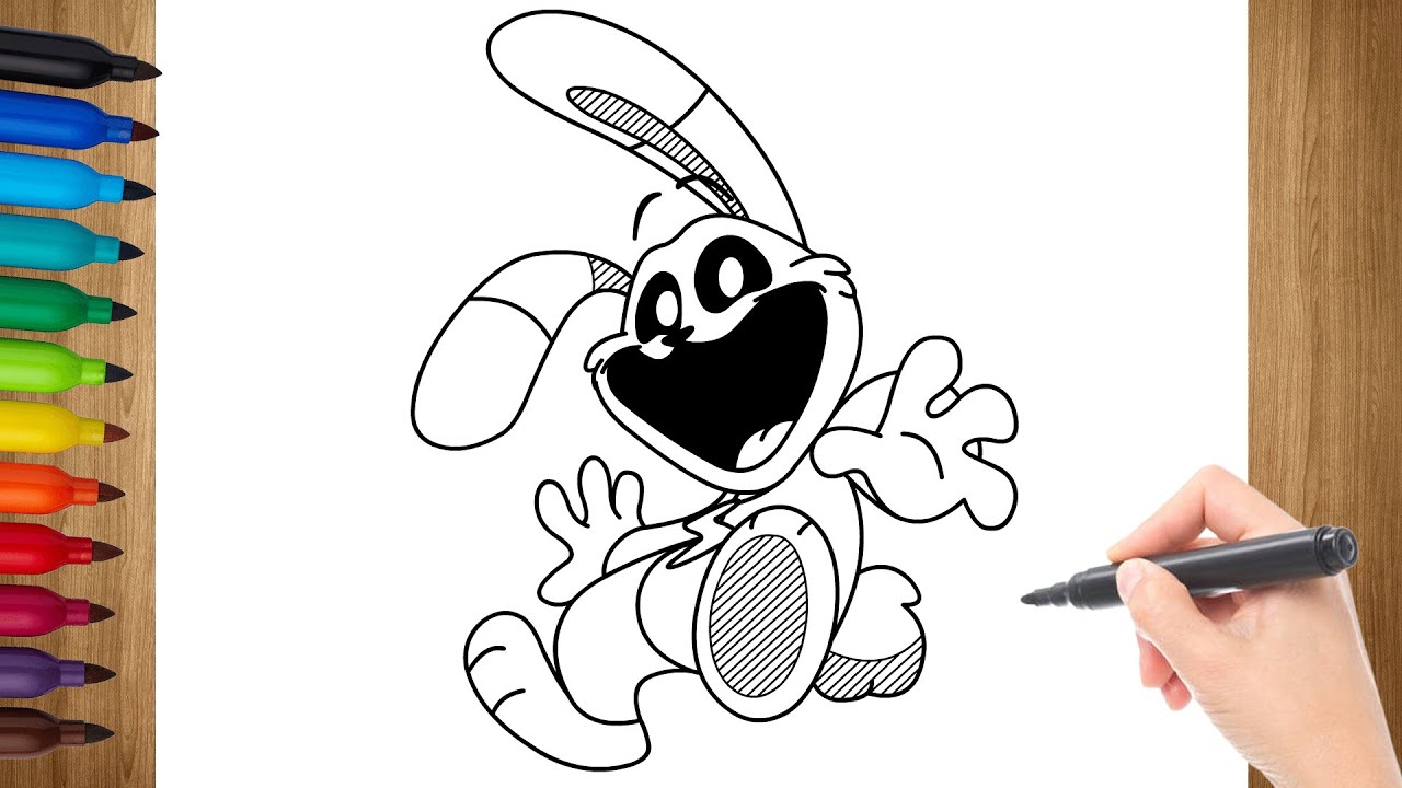 How To Draw Hoppy Hopscotch From Smiling Critters l Poppy Playtime ...