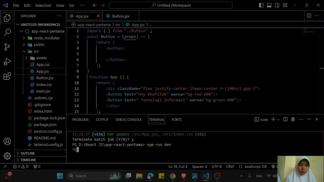 React JS Componen dan Props - YouTube