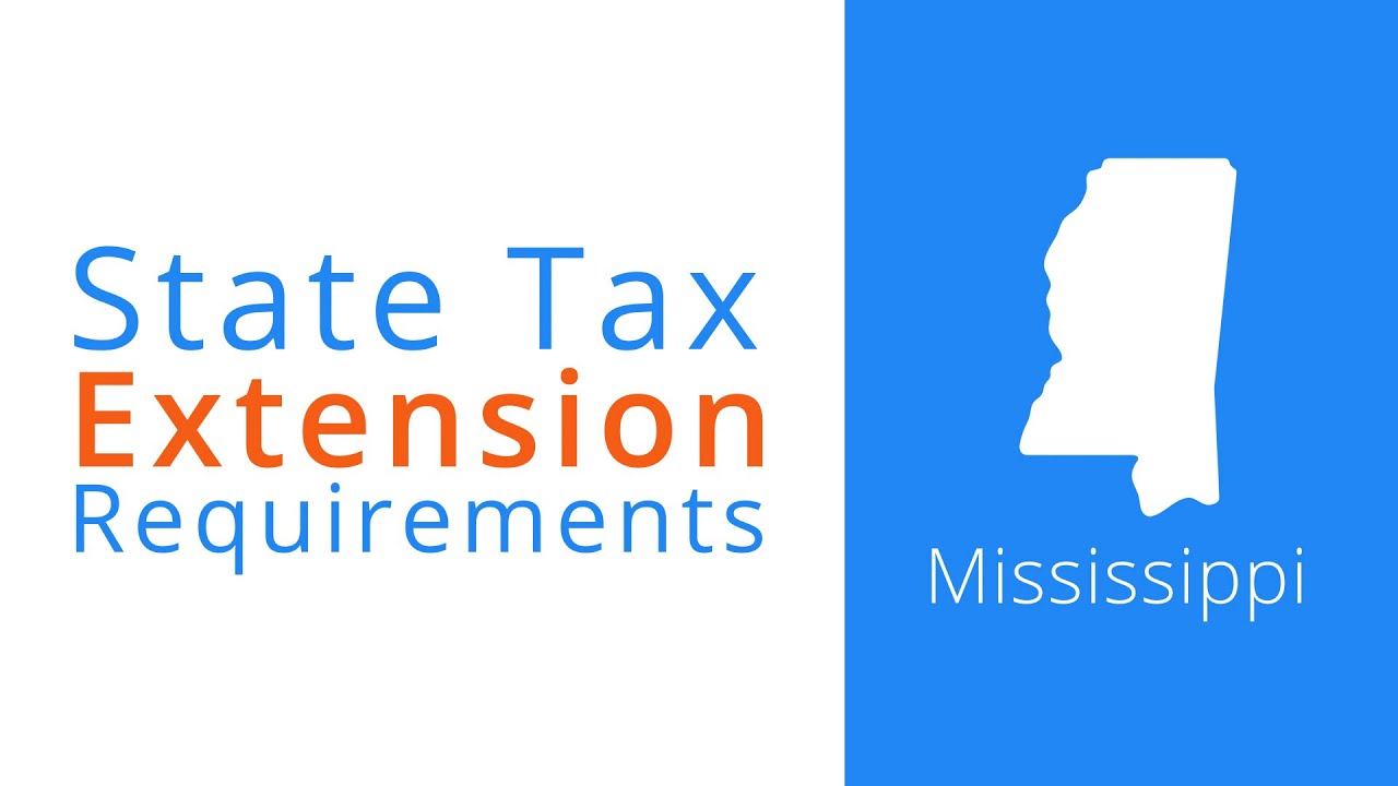 Mississippi State Business Tax Extension Forms 83-180 and 80-106 Filing ...