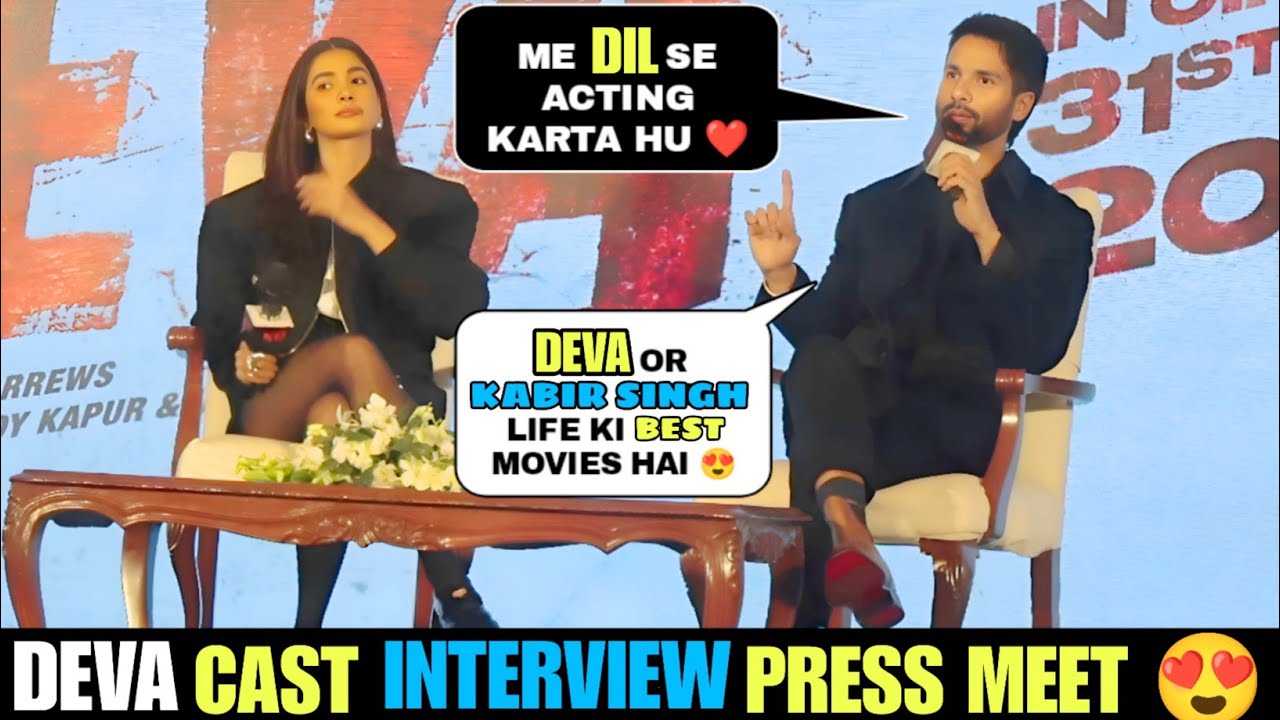 DEVA CAST INTERVIEW | DEVA PRESS MEET DELHI | SAHID KAPOOR | POOJA ...