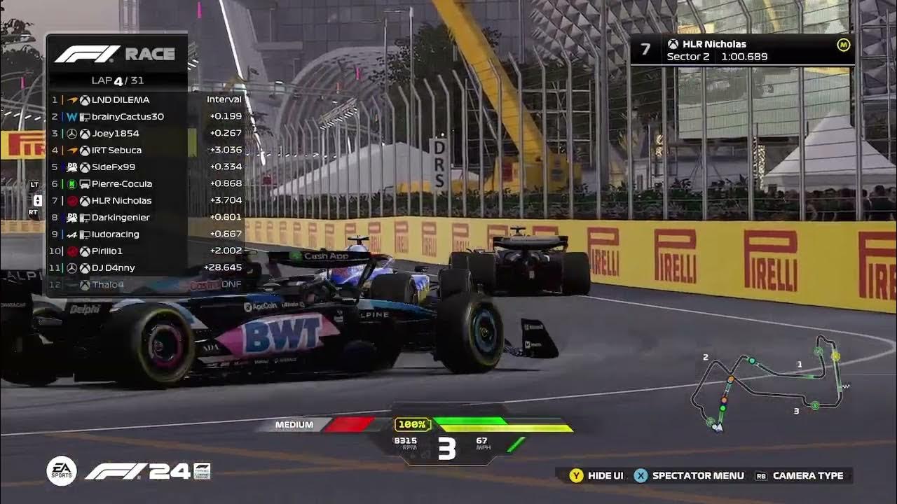 F1 24: STB Racing League Season 27 - Tier 2 - Singapore GP - YouTube