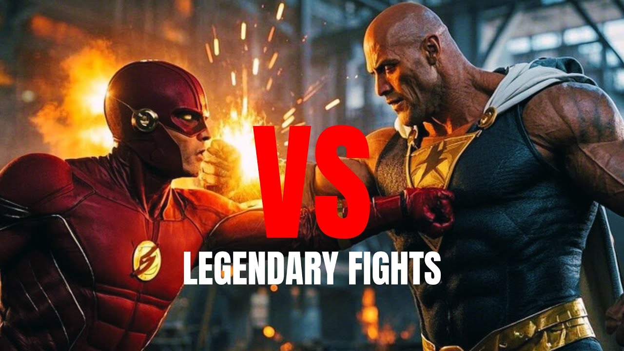 Black Adam vs Flash: A High-Speed Clash of Magic and Momentum ...