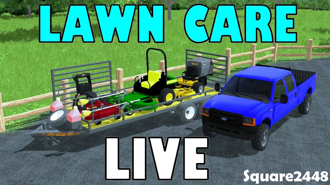 Farming Simulator 15 - Lawn Care Live - 2002 Ford - JD - Exmark ...