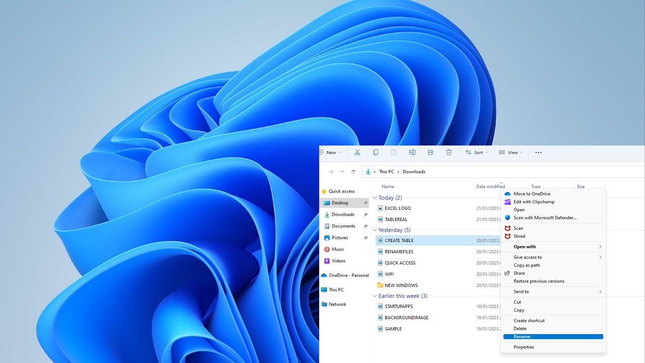 How to Rename Files and Folders in Windows 11 - YouTube