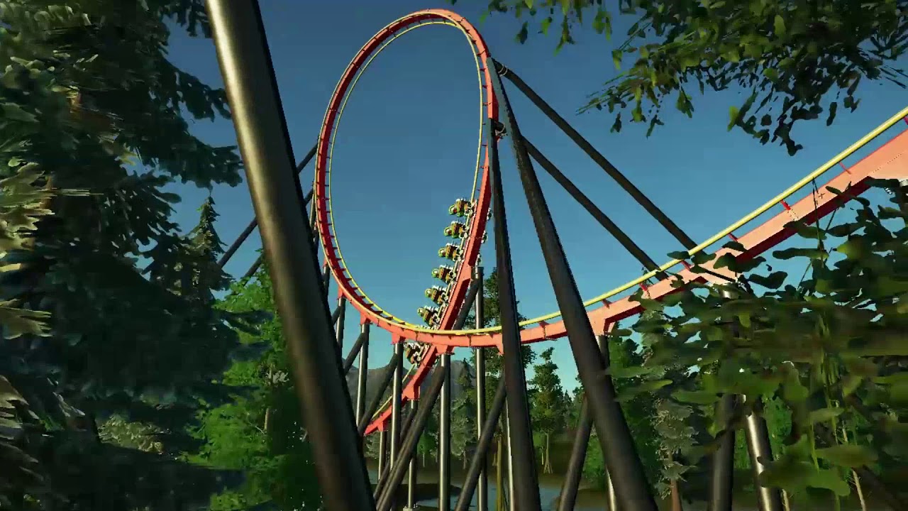 Planet Coaster: Nitro Racer Roller Coaster - YouTube