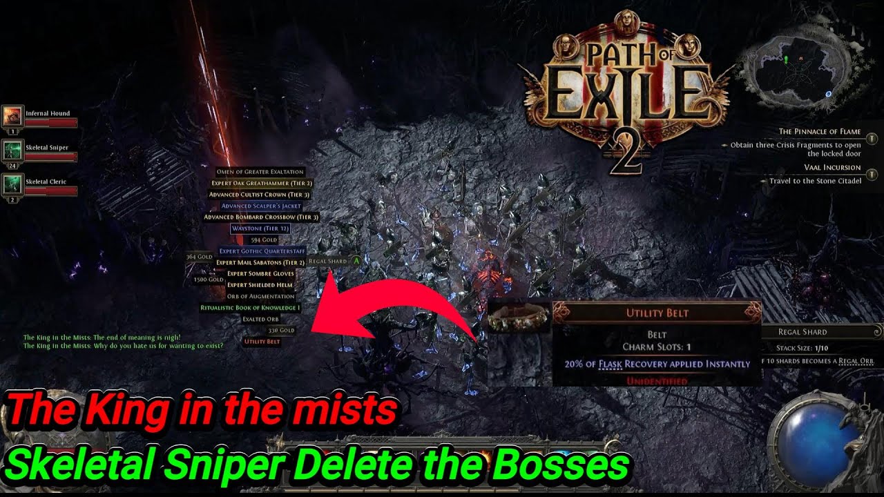Path of exile 2 - An Audience With The King Boss fight - Skeletal ...