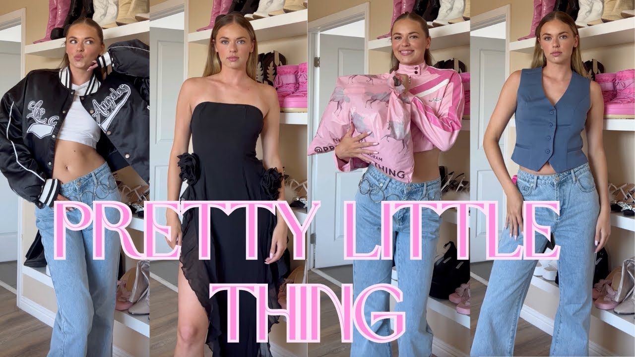 PRETTY LITTLE THING UNBOXING + TRY ON - YouTube