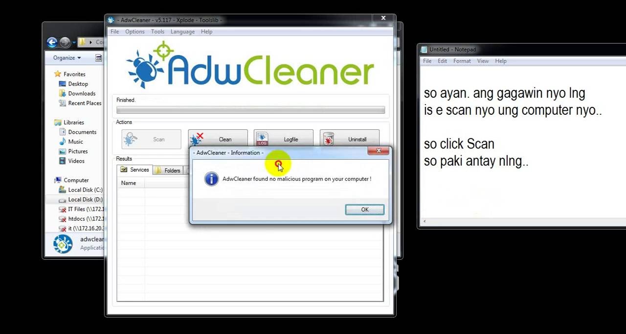 FLOTECH TUTORIAL: Adware Cleaner (Portable) - YouTube