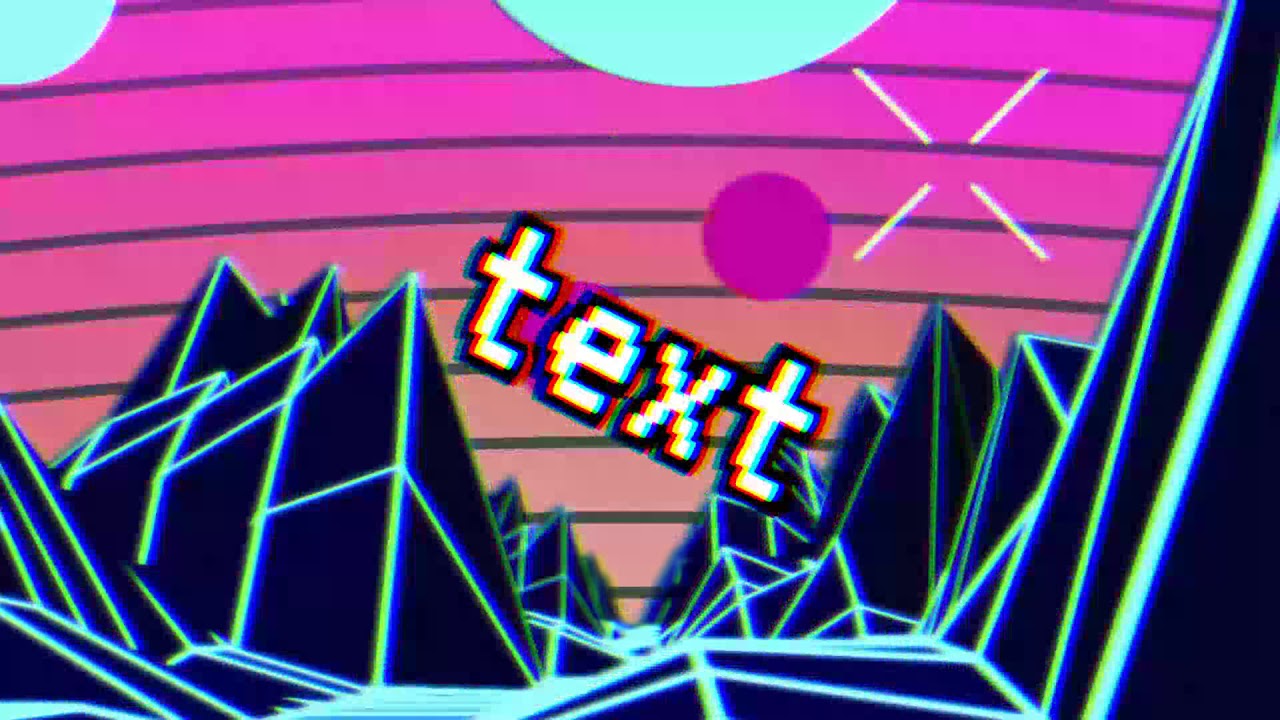 Free Pixel/Vaporwave Intro Template (panzoid) #2 - YouTube