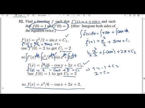 Calculus Ch # 5 Ex # 5.2 Questions 51-57 Evaluate the Integrals: Howard ...