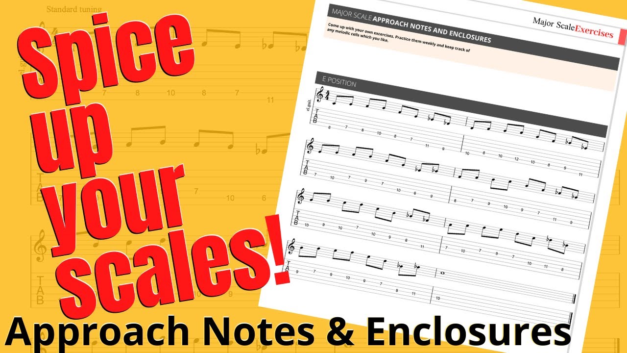 Approach Notes & Enclosures for Progressive Scale Practice - YouTube
