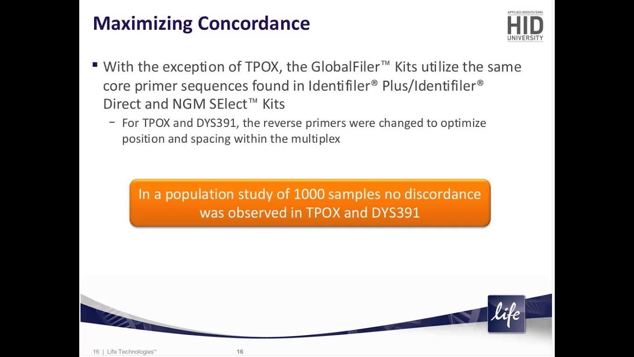 Webinar: Introducing GlobalFiler™- The World's most powerful STR kit ...