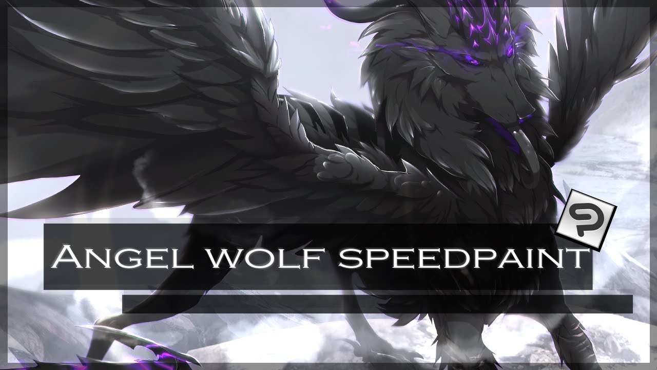 Angelwolf speedpaint - YouTube