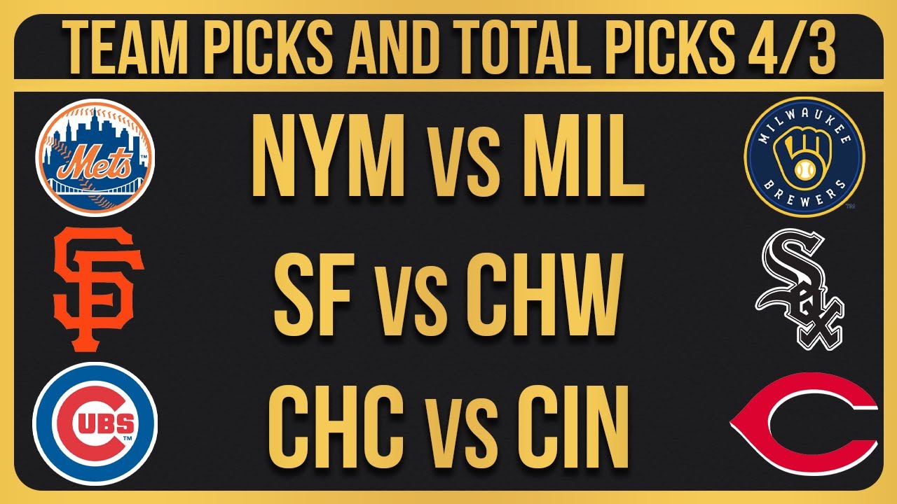 FREE MLB Picks Today 4/3/23 Baseball MLB Picks and Predictions - YouTube