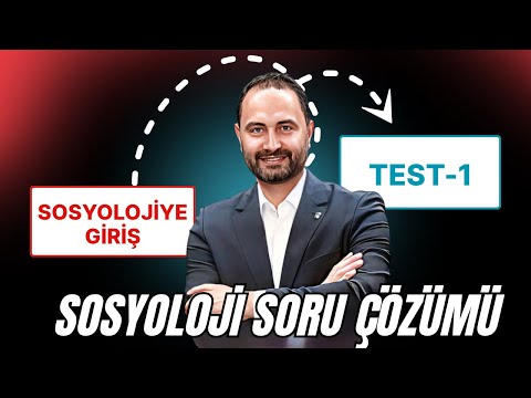 Sosyolojiye Giriş Test -1 |  AYT Sosyoloji Kampı | AYT–2026