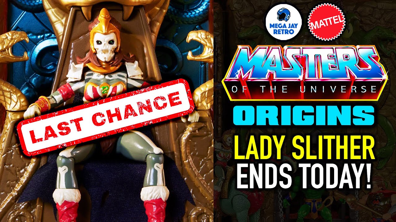 Last Chance for Bonus Lady Slither MOTU Origins Snake Lair - YouTube
