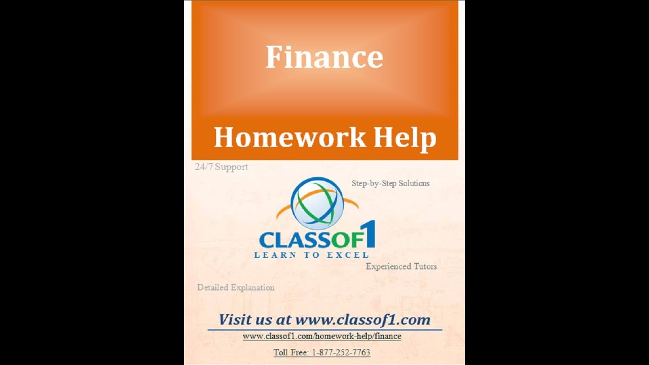 Finance Homework Help : Commercial Papers by Classof1.com - YouTube