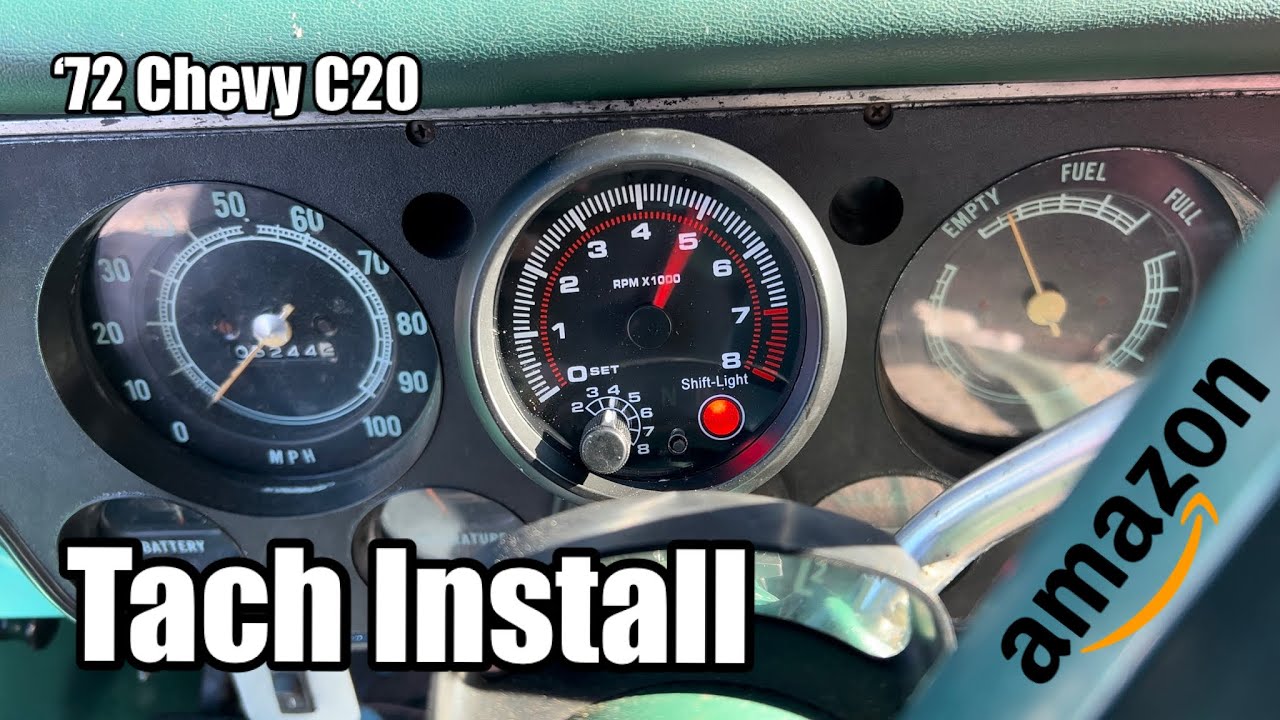 Amazon Tachometer Install 72 Chevy C20 Pickup YouTube amazon-tachometer-install-72-chevy-c20-pickup-youtube