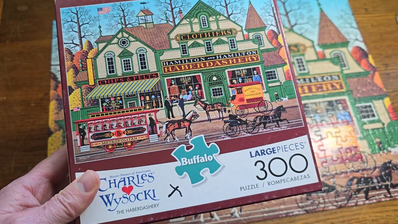 Charles-Wysocki - The Haberdashery - 300 Large Piece Jigsaw Puzzle ...