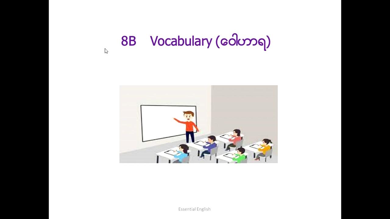 Unit 8 (Vocabulary) - YouTube