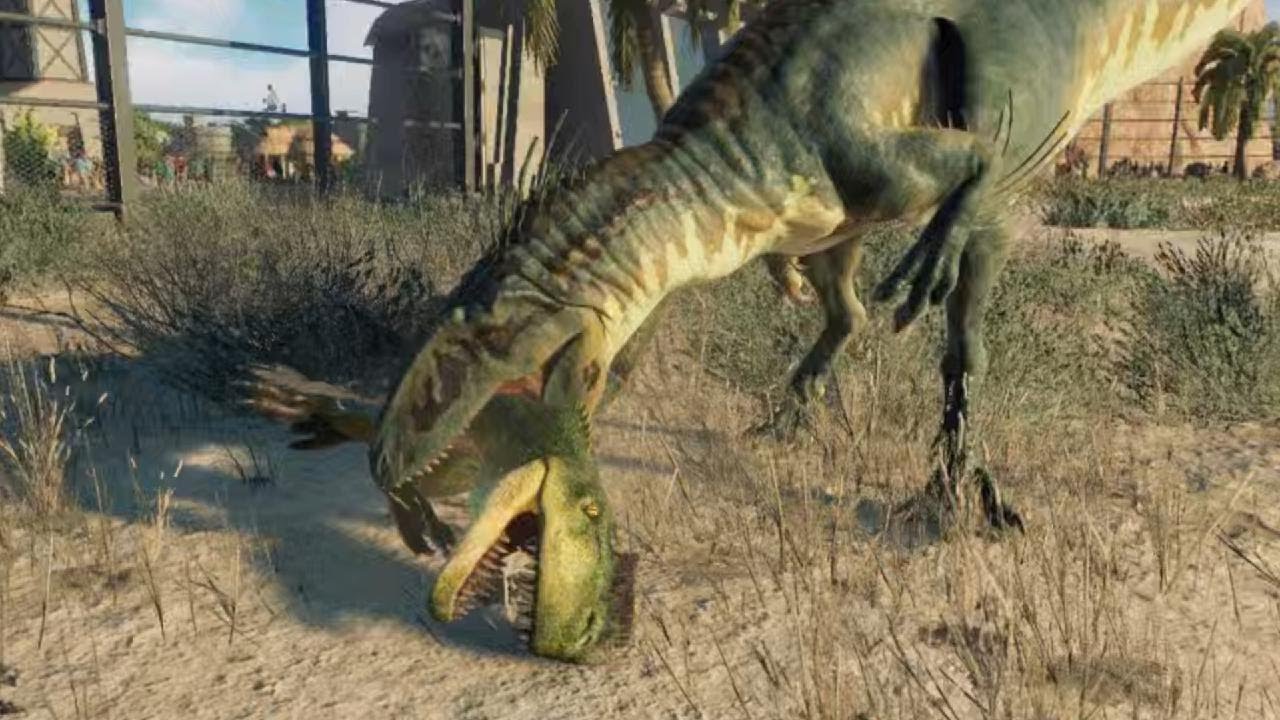 Jurassic World Evolution 2: (Modified) Concavenator vs Monolophosaurus ...