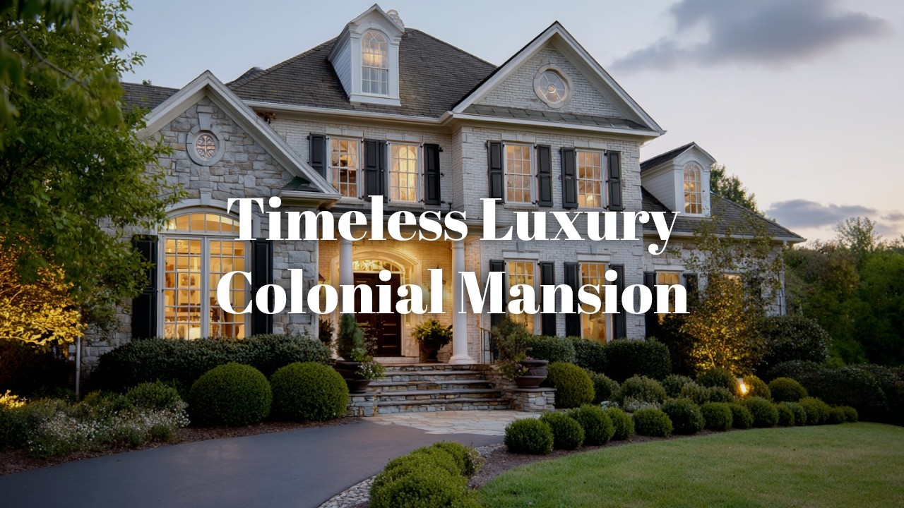 🏡 Luxury Colonial Mansion Tour: Elegant Colonial Style House Design ...