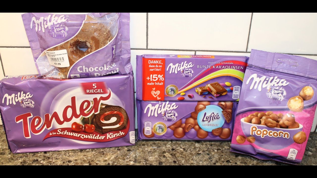 From Germany: Milka - Donut, Tender a la Schwarzwalder, Bunte ...