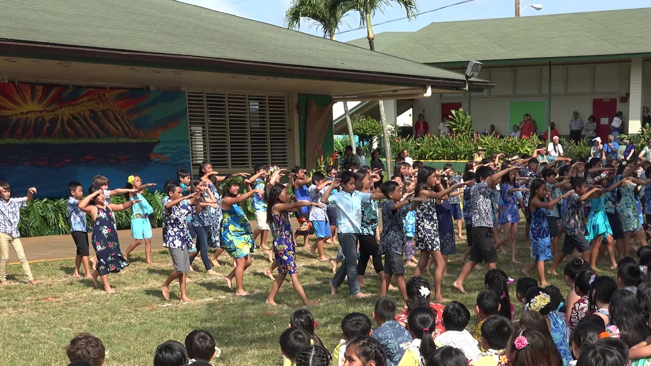 Maemae Elementary 5th grade May Day performance 2018 - YouTube