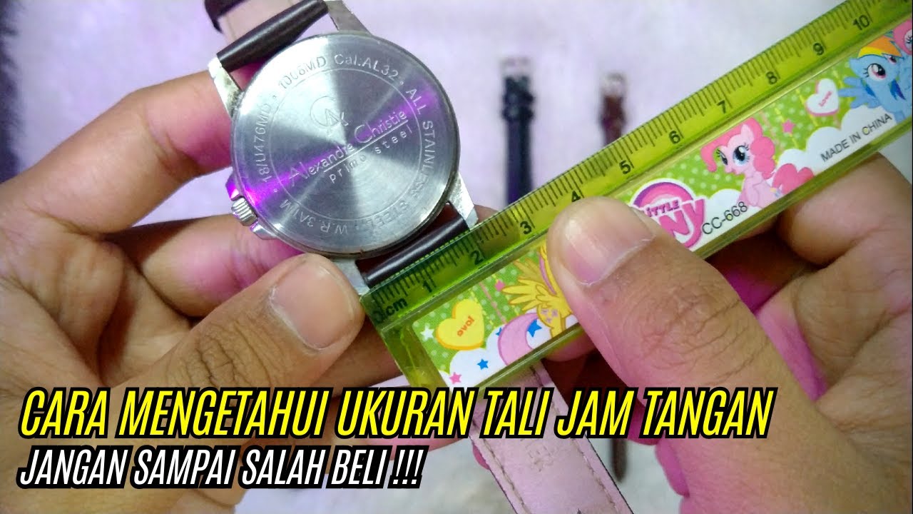 Cara Mengetahui Ukuran Tali Strap Jam Tangan - YouTube