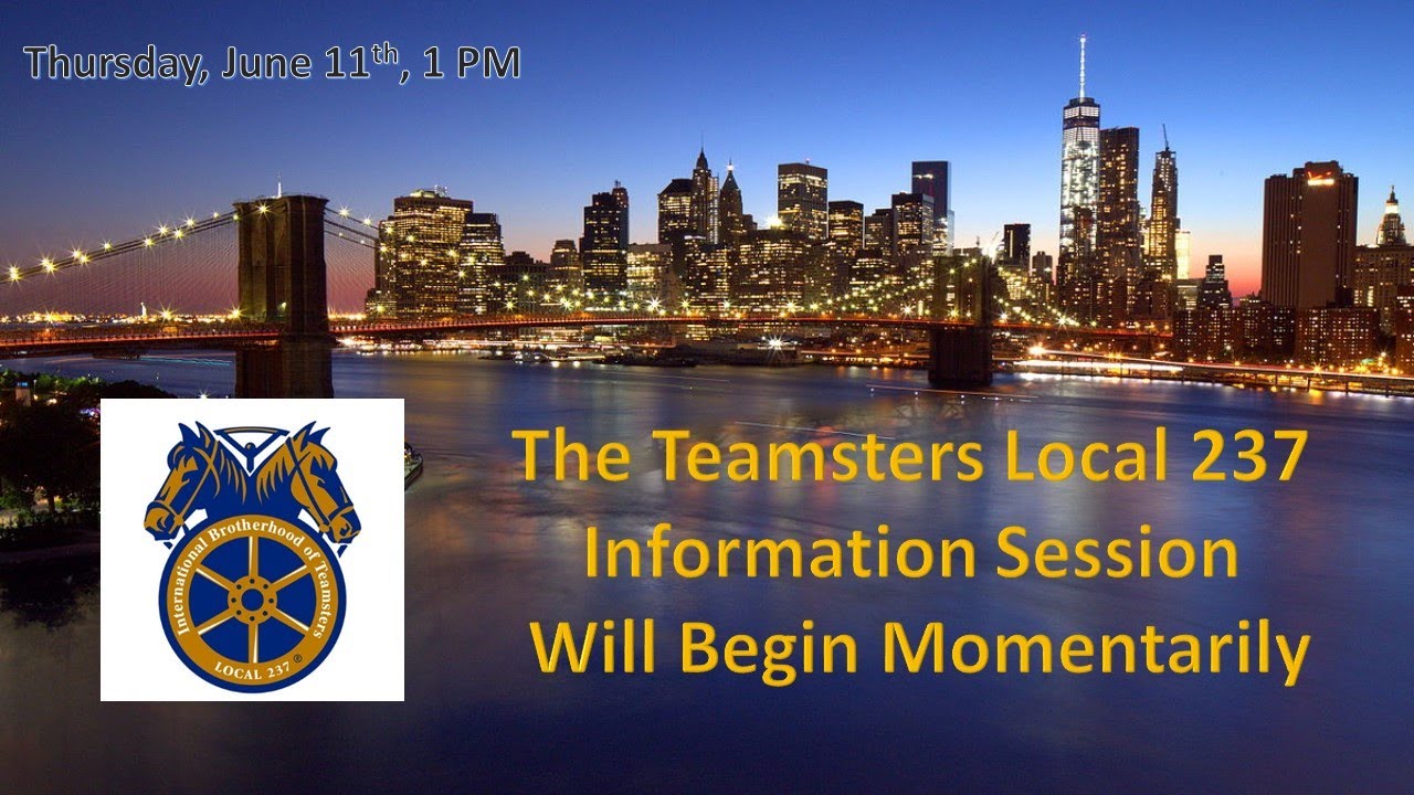 Local 237 4th Information Session with President Greg Floyd and ...