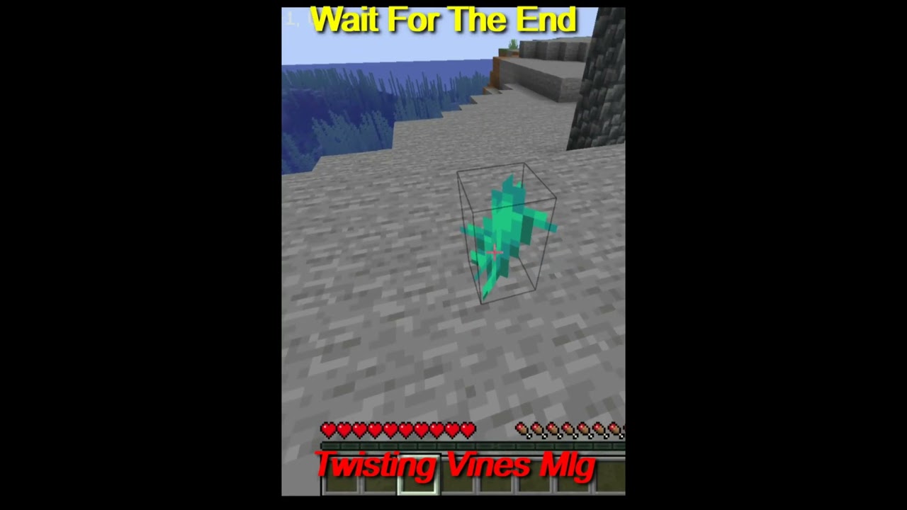 Twisting Vines Mlg in Minecraft Hardest Mlg #shorts - YouTube