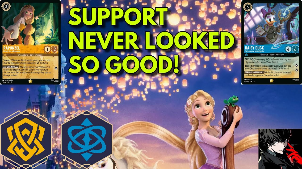 Rapunzel Support Aggro! Amber/Sapphire Set 10 Deck Tech - YouTube