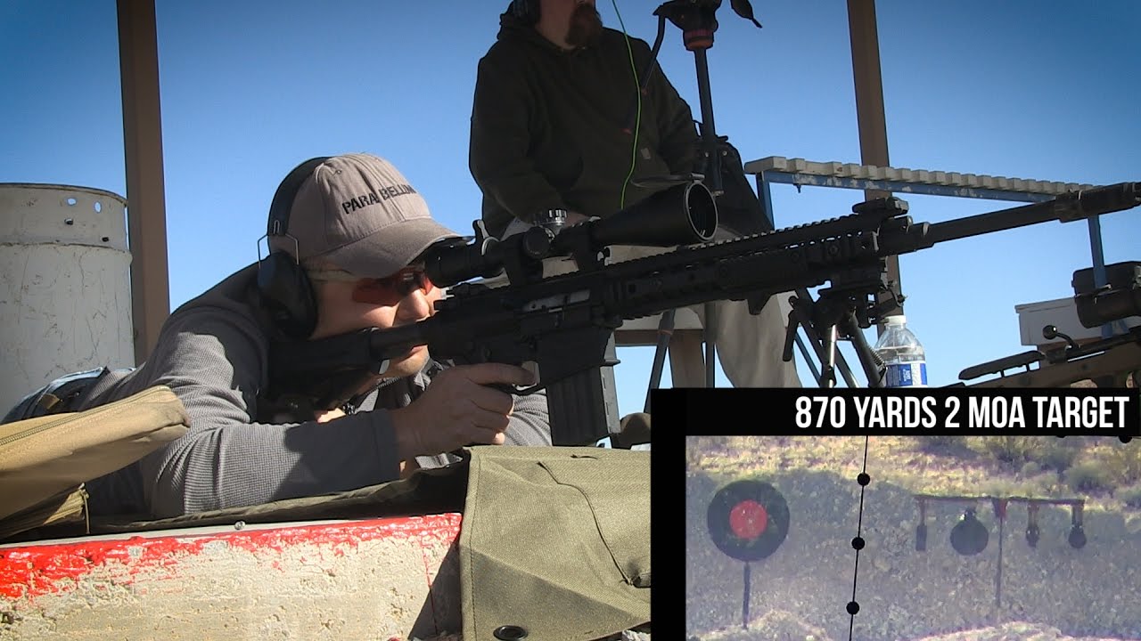 Knights SR-25 .308 @ 870 Yards with Target Cam - YouTube