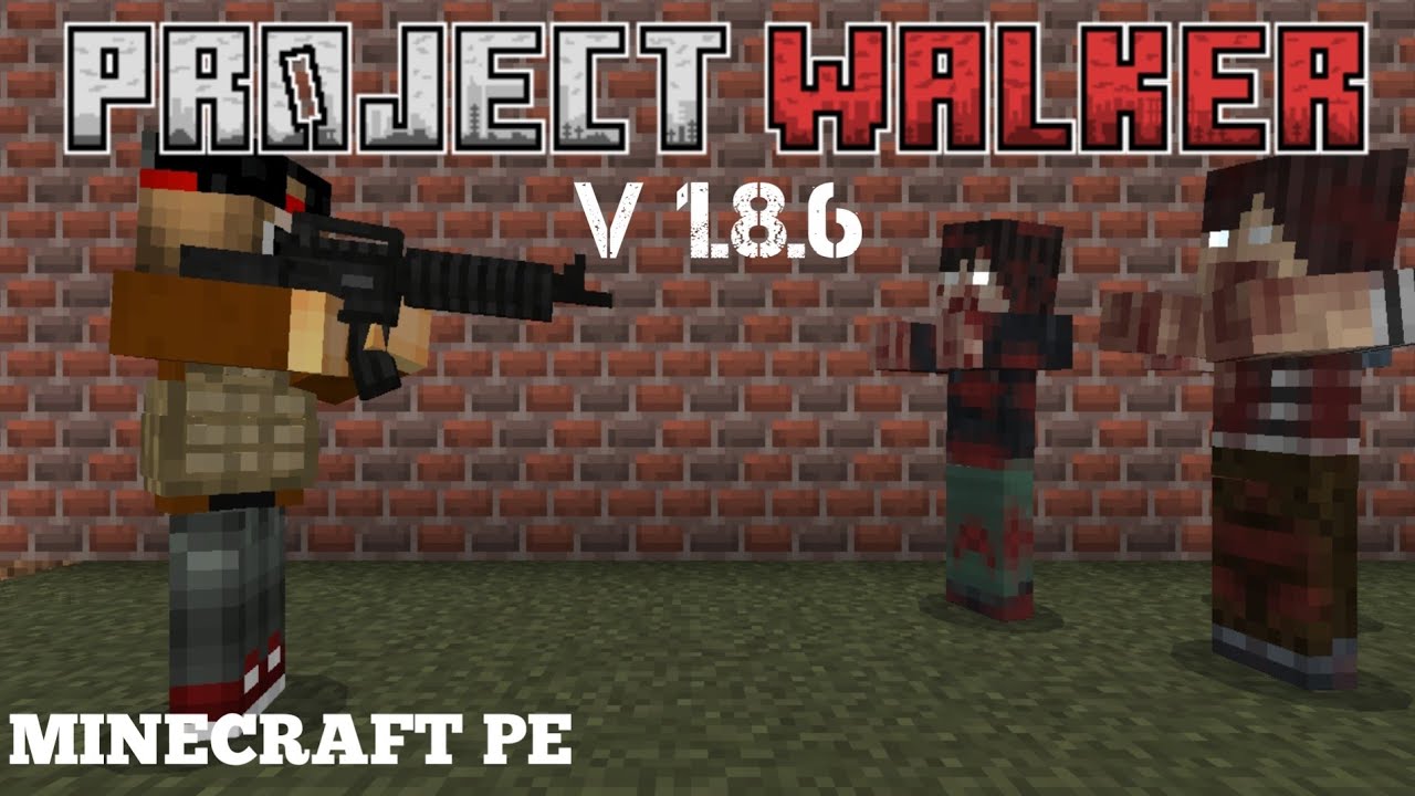 PROJECT WALKER V 1.8.6 | NEW UPDATE | 3D GUNS FOR MINECRAFT PE (1.20.80 ...