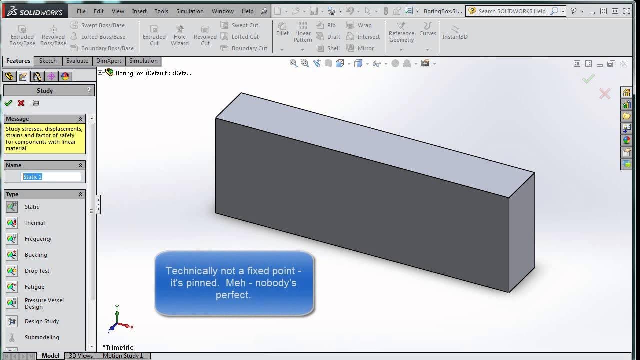 Reaction Force for Simple Roller and Pin Support in SolidWorks ...