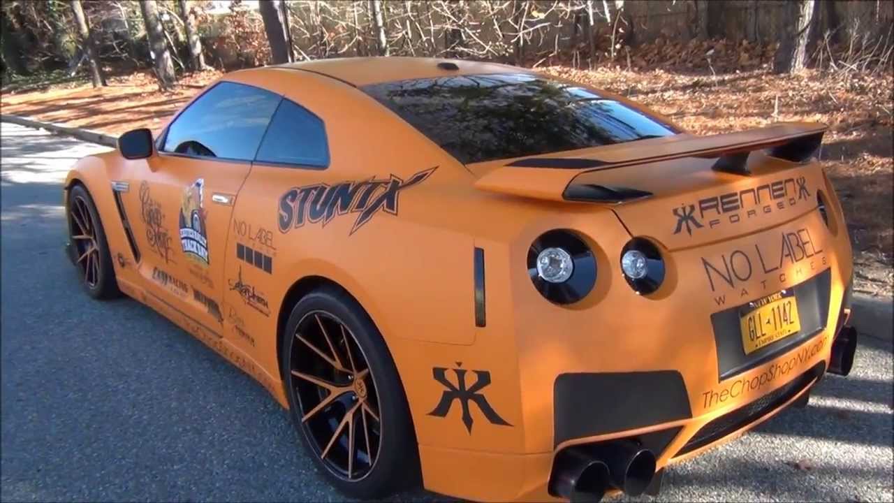 Matte Orange Nissan GT-R // Exotics Rally Track Day 2013 - YouTube