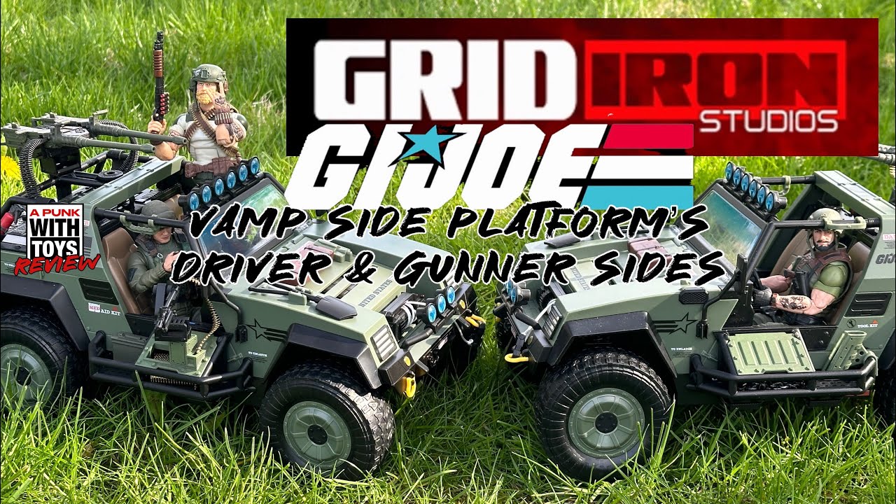Gridiron Studios GI Joe Vamp Driver and Gunner Platforms Review - YouTube